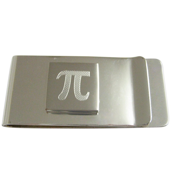 Kiola Designs | Accessories | Silver Toned Etched Mathematical Pi ...